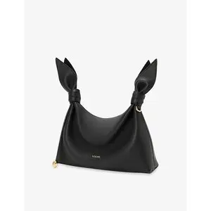 Loewe Scarf Mini Leather Clutch Bag - Black