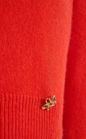 Oscar De La Renta Long-sleeve Cashmere Sweater