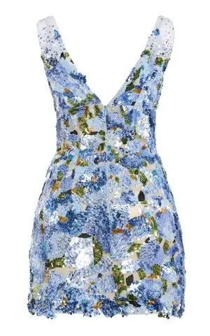 Oscar De La Renta Bead-embroidered Cocktail Dress