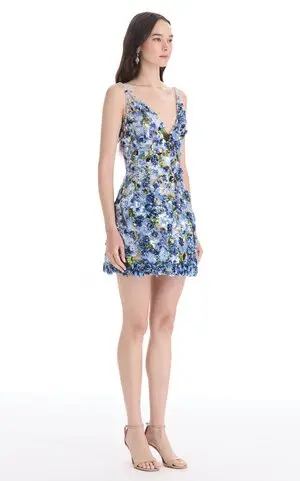 Oscar De La Renta Bead-embroidered Cocktail Dress