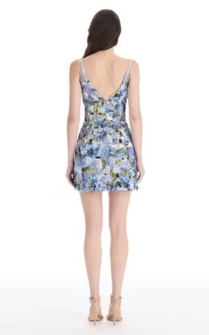 Oscar De La Renta Bead-embroidered Cocktail Dress