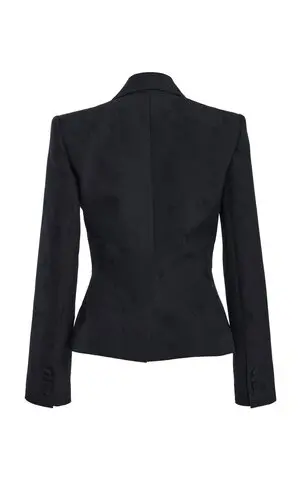 Oscar De La Renta Tailored Wool Jacquard Jacket