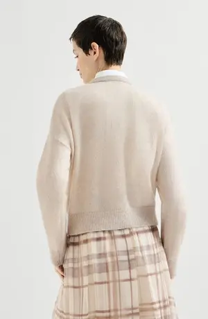 Brunello Cucinelli Sparkling Mohair And Wool Cardigan
