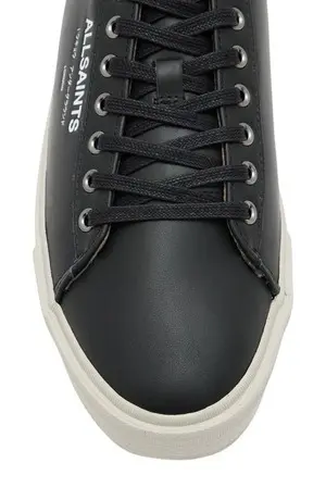 ALLSAINTS Underground Low Top Leather Sneakers - Black