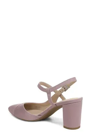 LIFESTRIDE Raelynn Slingback Block Heel Pumps - Amethyst