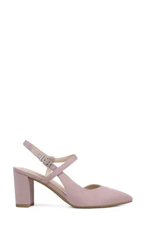 LIFESTRIDE Raelynn Slingback Block Heel Pumps - Amethyst