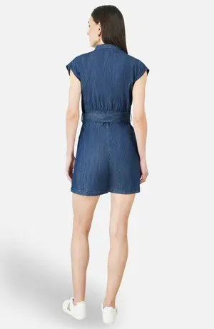 YUMI Chambray Cotton Playsuit