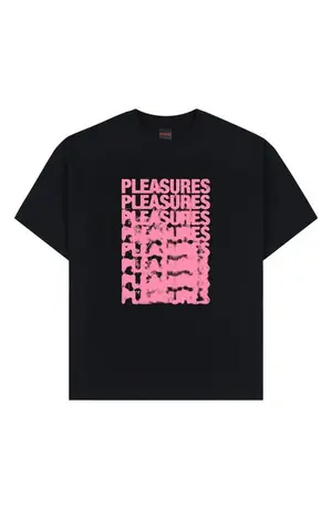 PLEASURES Immolate Graphic T-shirt - Black