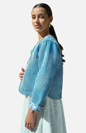 YUMI Reversible Quilted Cotton Jacket