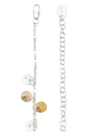 Mango Button Embellished Chain Belt