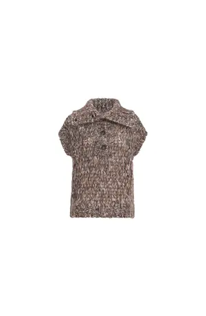 Brunello Cucinelli Malfilé Mohair Turtleneck Sweater Vest