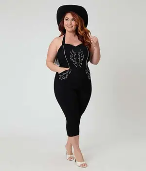 Unique Vintage Western Maines Jumpsuit