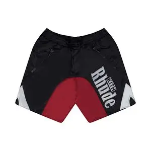 Rhude X Kith Paneled Shorts - Black