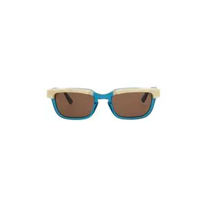 Gucci Square Frame Sunglasses 'blue - Brown