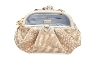 Judith Leiber Gemma Crystal Clutch - Beige