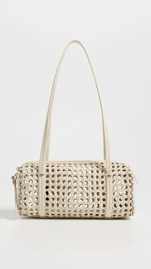 Madewell The Brioche Mini Shoulder Bag In Woven Leather