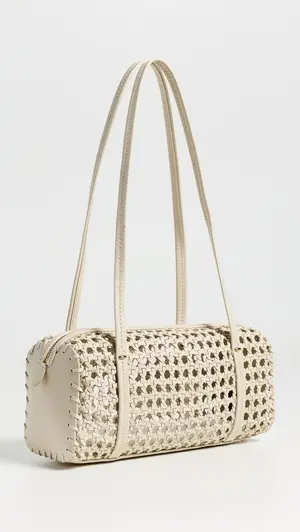 Madewell The Brioche Mini Shoulder Bag In Woven Leather