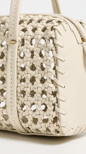 Madewell The Brioche Mini Shoulder Bag In Woven Leather