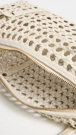 Madewell The Brioche Mini Shoulder Bag In Woven Leather