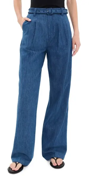 Paige Acacia Denim Pants - Tidepool