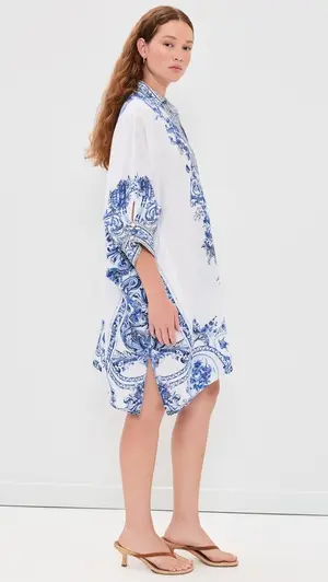 Camilla Wide Body Collared Kaftan