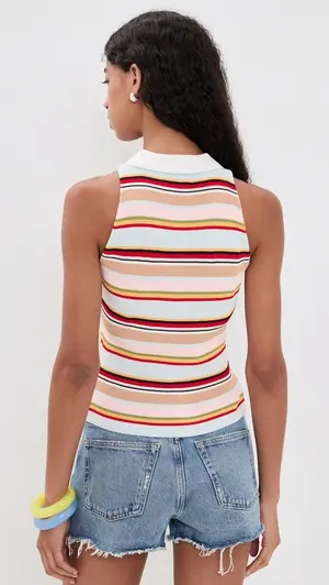 ROWING BLAZERS Halter Polo Tank Top