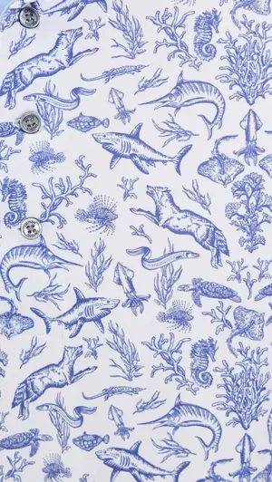 Greyson Coral Curiosities Polo