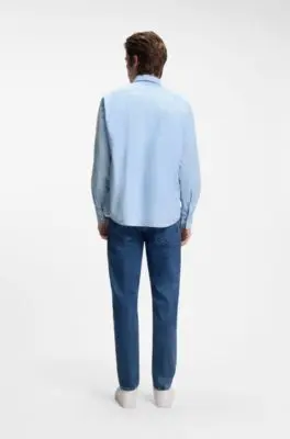 BOSS Regular-fit Shirt In Cotton Poplin