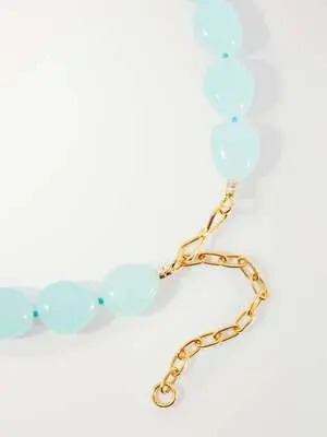 LIZZIE FORTUNATO Cordoba Beaded Charm Necklace