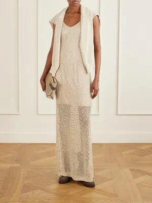 Brunello Cucinelli Suede Beaded Ankle Boots