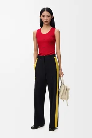 Loewe Tank Top In Stretch Cotton - Red