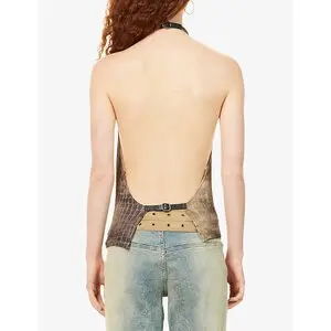 JADED LONDON Zene Backless Woven Top