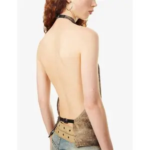 JADED LONDON Zene Backless Woven Top