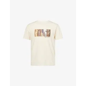 Gant Graphic- Print Crewneck Cotton T-shirt Xxl - Cream