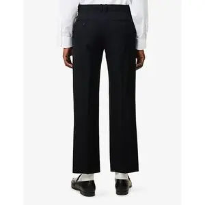 THE ROW Tim Straight-leg Wool Trousers