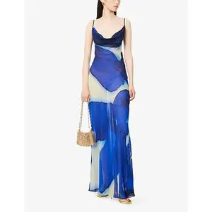 RAT AND BOA Aralia Floral Woven Maxi Dress