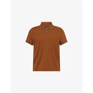 Dunhill Short-sleeves Regular-fit Cotton And Silk Polo Shirt - Ginger