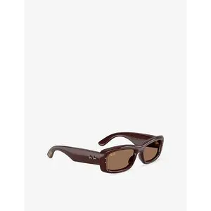 Ray-ban Rb4944 Rectangle-frame Acetate Sunglasses