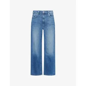 Paige Stevie Ankle High-rise Cotton Denim Jeans - Stoneview