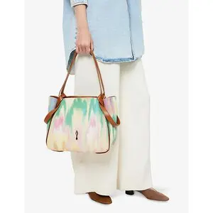 CHRISTIAN LOUBOUTIN Bettina Small Tie Dye Canvas Tote Bag - Multi/cuoio