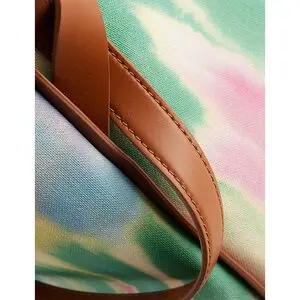 CHRISTIAN LOUBOUTIN Bettina Small Tie Dye Canvas Tote Bag - Multi/cuoio