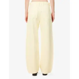 FRAME The Bow Cargo Cotton Denim Jeans
