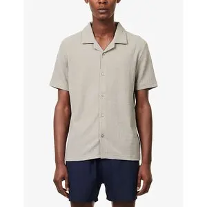 ARNE Beach Textured Stretch-woven Shirt&nbsp