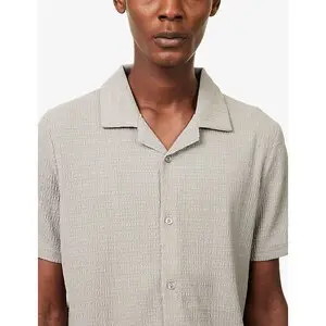 ARNE Beach Textured Stretch-woven Shirt&nbsp