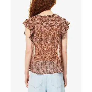 Paige Cornelia Printed Silk Top