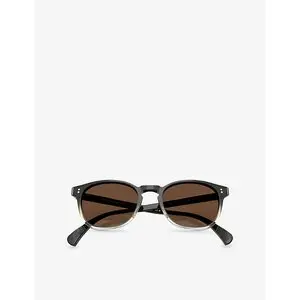 Oliver Spencer Finley Round-frame Acetate Sunglasses