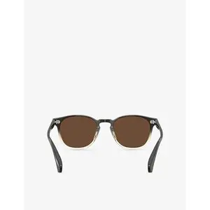 Oliver Spencer Finley Round-frame Acetate Sunglasses