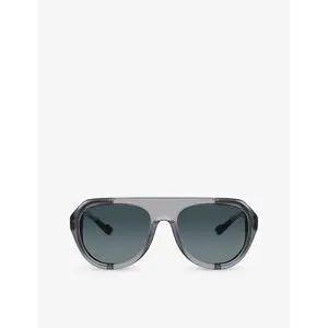 FERRARI Fh2002qu Pilot-frame Injected Sunglasses - Grey