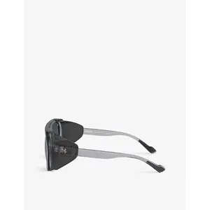 FERRARI Fh2002qu Pilot-frame Injected Sunglasses - Grey