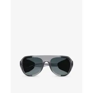 FERRARI Fh2002qu Pilot-frame Injected Sunglasses - Grey